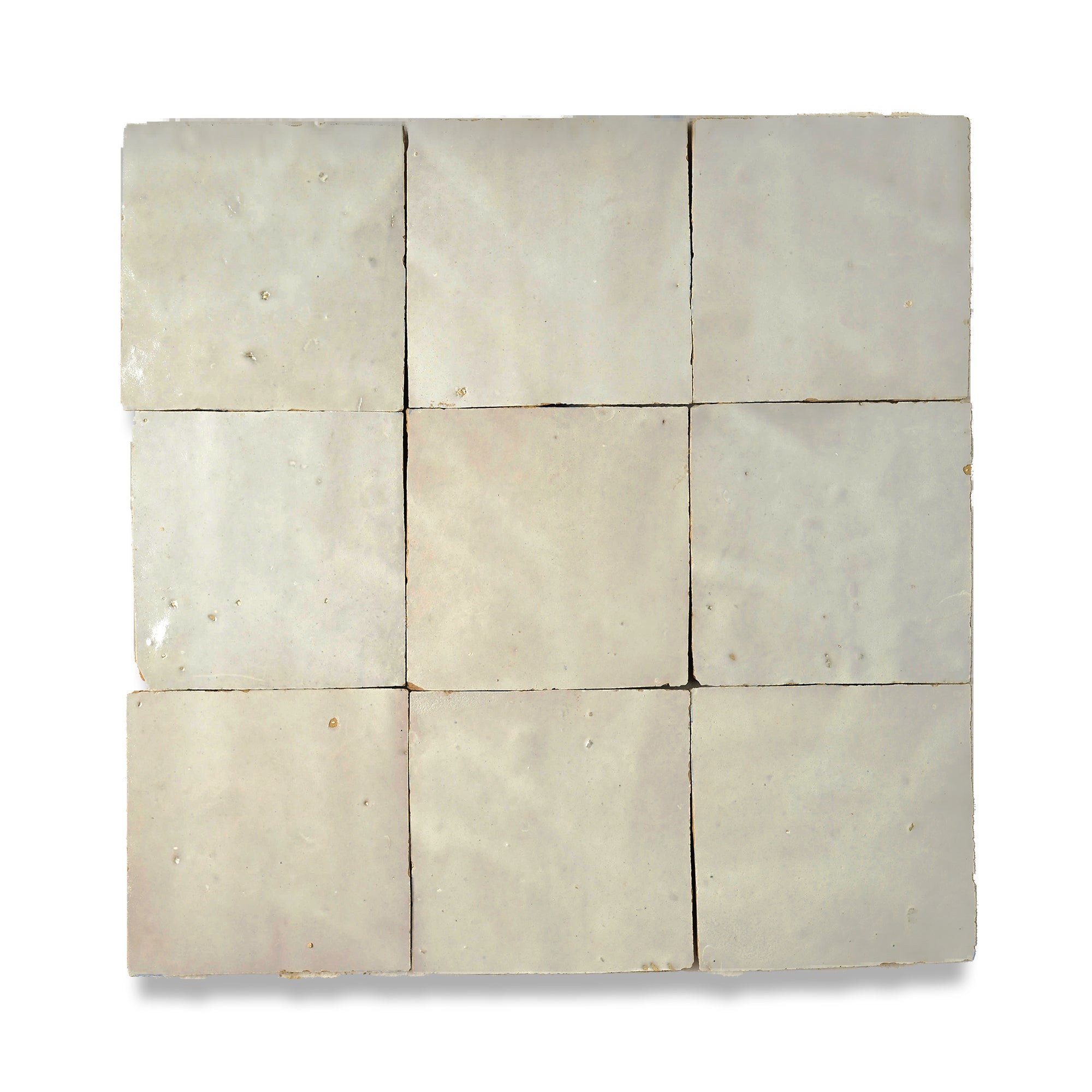 Magnolia White Zellige 4x4 Tile - Handcrafted Moroccan Clay – LiLi Tile