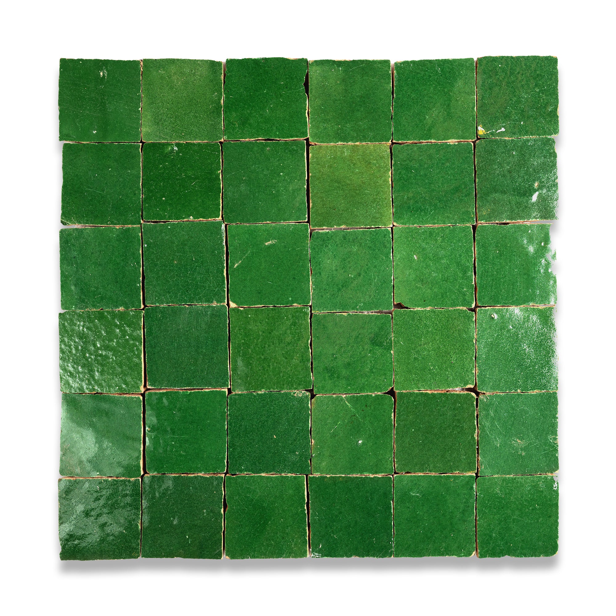 Cactus Green Zellige Tile 2x2 Mosaic: Vibrant Tile Option – LiLi Tile
