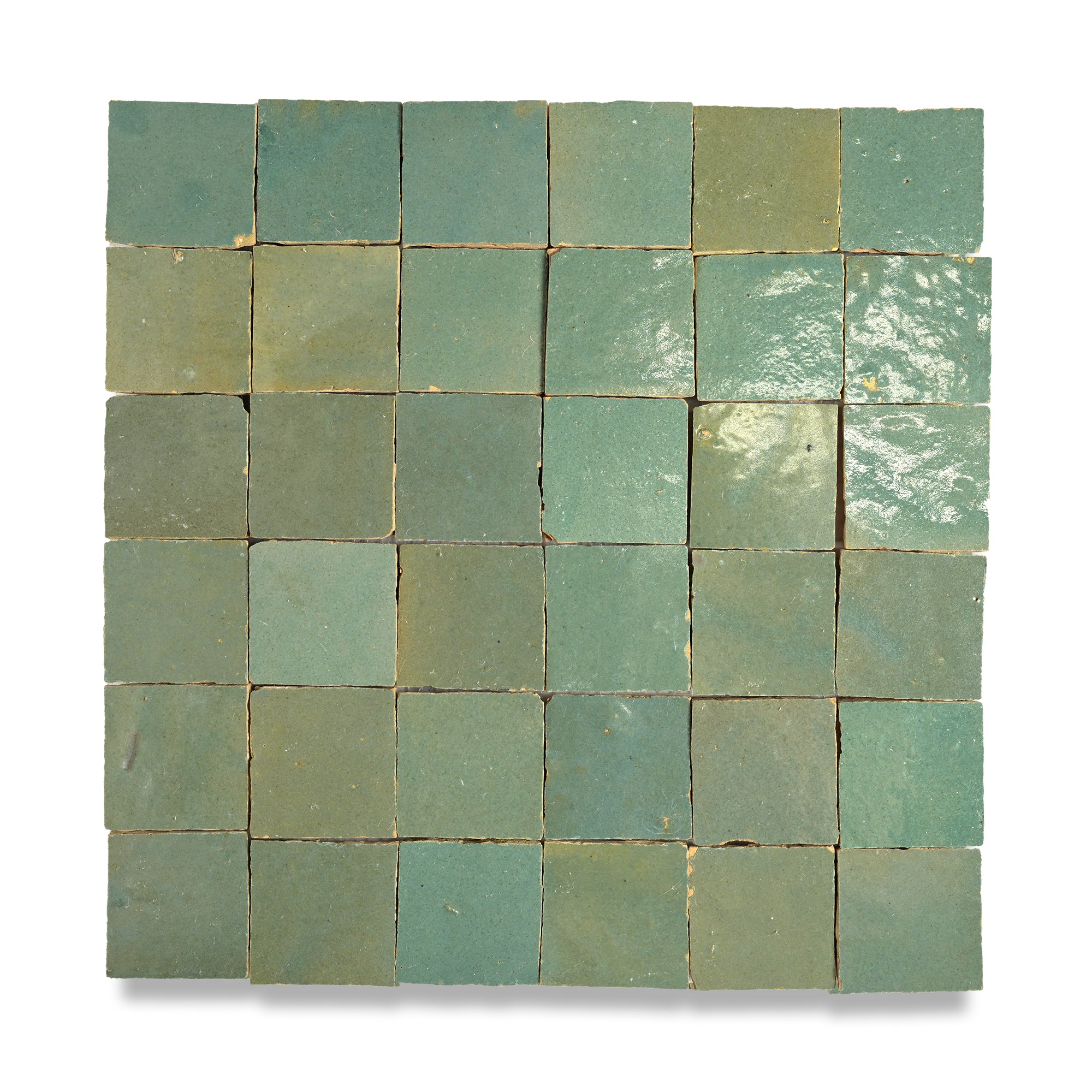 Agave Green Zellige Tile 2x2 Mosaic - Elegant and Unique Tile – LiLi Tile