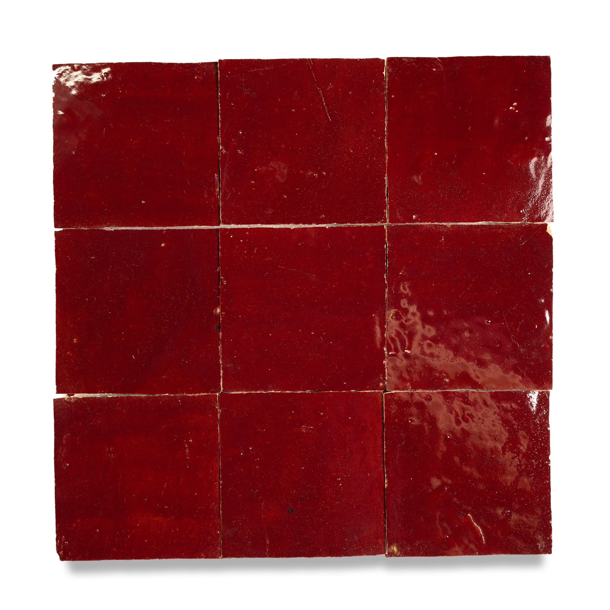 Paprika Red Zellige Tile - Chic Square Design Option – LiLi Tile