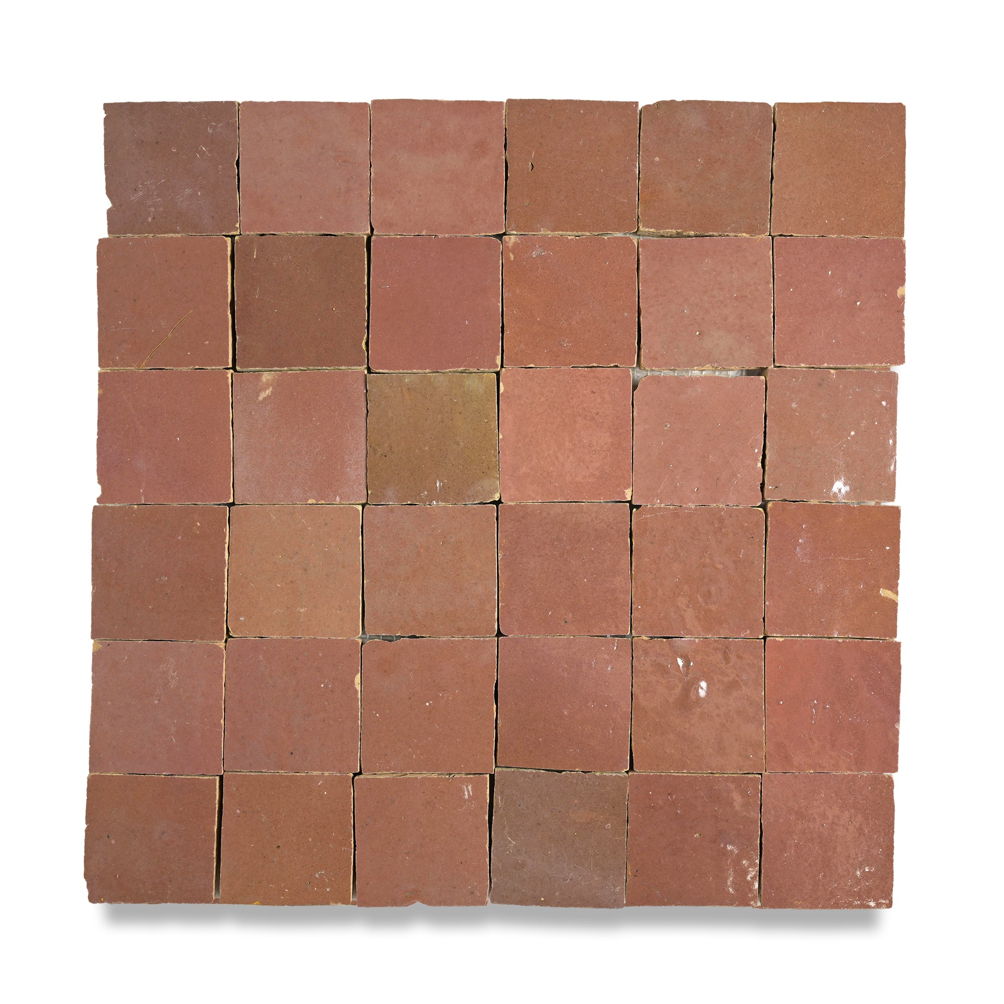 Tajine Red Zellige Tile 2x2 Mosaic: Vibrant and Unique – LiLi Tile
